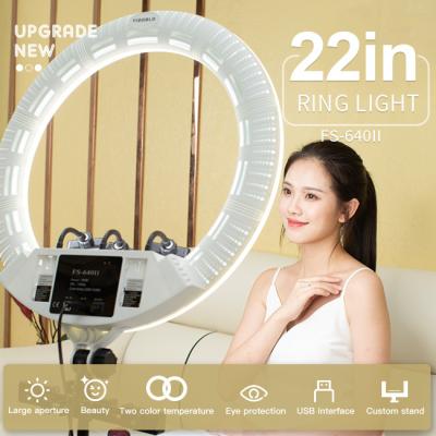 China Yidoblo 100W 22-Inch LED Ring Light with Remote Control, 3200K-5500K Color Temperature, AC 100-240V for sale