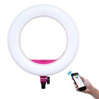 China 48W Bluetooth LED Ring Light 18 inch 2800-9990K Dimmable for Live Stream Makeup Photography for sale