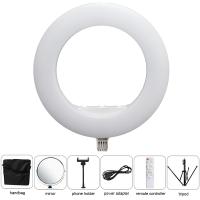China Hollow Circle LX-480S 18 Inch LED Ring Light 48W 4800lm with Tripod Stand and Bluetooth Remote for sale