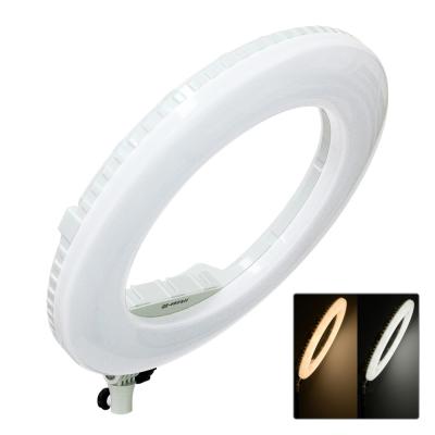 China 18 inch 45cm Dimmable LED Ring Light 96W Rechargeable Battery Operated for Makeup Video Photo for sale