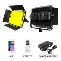 China 120W RGB LED Panel Light with Bluetooth App Control - 2700K to 7500K Color Temperature, 12000 Lux Output for sale