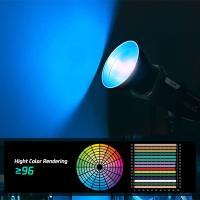 China 300W Aluminum Alloy RGB LED Studio Light with 10 Effects, 2700K-7500K Color Temperature, 95+ CRI Professional Photography Equipment for sale