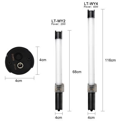 China DMX Control LED Tube Light 40W 4000lm 4ft with 2800-9990K Color Temperature for Makeup and Photography for sale