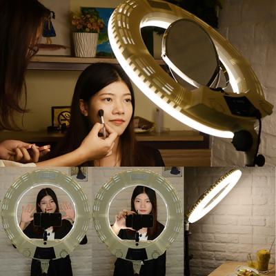 China 48W Bi Color 18 Inch LED Ring Light with Phone Holder 3200K-5500K Dimmable for sale