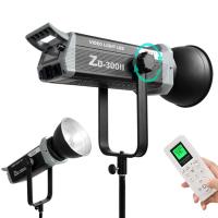 China 300W AC 240V LED Studio Light with 2700K-7500K Color Temperature and DMX Control for Professional Photography for sale