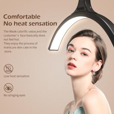China 60W LED Half Moon Beauty Light with 6000lm Brightness and 50,000-Hour Lifespan for Professional Eyelash and Eyebrow Procedures for sale