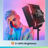 China GL-600C Wireless DMX RGB LED Video Light 60W 6000lux with 14 Effects and 2700-7500K Color Temperature for sale