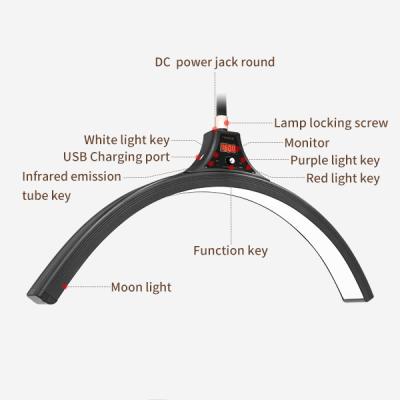 China CRI95 LED Half Moon Light 60W with Infrared Emission Tube Skin Repair Lighting Set for sale