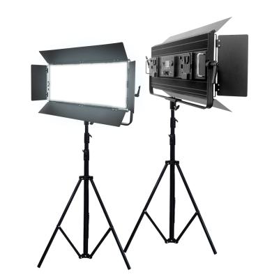 China RoHs 200W Bi Color Soft Led Video Light For film Production Remote Control Active Cooling for sale