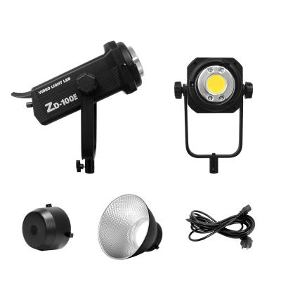 China 100W LED Video Studio Light 10000lux DMX Control Daylight Film Shooting with Positive Cooling for sale