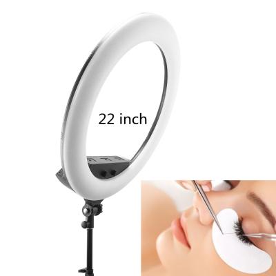 China 55cm 100W LED Eyelash Ring Light with Tripod Stand and Remote Control - 640 LED Chips 95 CRI for sale