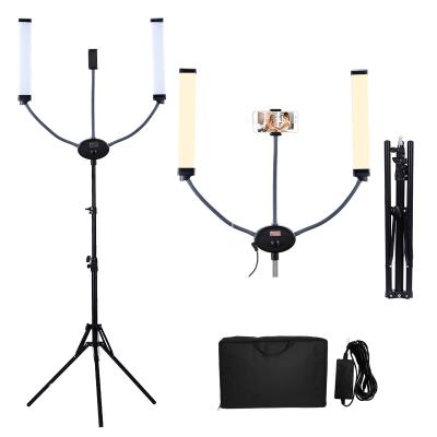 China FX-480II 50W Double Arms LED Fill Light with 3200-5500K CCT and 5000 Lux Output for sale