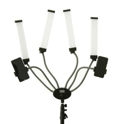 China 80W Double Arms LED Fill Light with 8000LM Brightness and 3200K Color Temperature for Smartphone Photography for sale