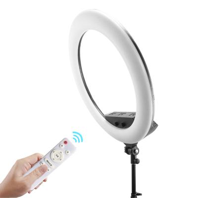 China Yidoblo FD-640II 22 Inch LED Ring Light with 640 SMD LEDs, 100W Power, and Adjustable 80-260cm Stand for sale