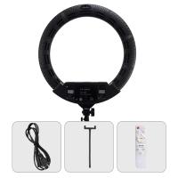 China 22-Inch USB Rechargeable LED Ring Light 3200K-5600K 100W with Adjustable 80-260cm Stand for sale