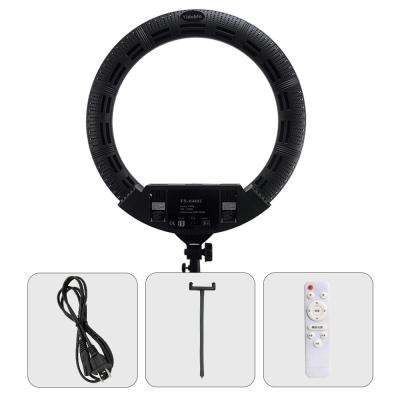 China 22-Inch USB Rechargeable LED Ring Light 3200K-5600K 100W with Adjustable 80-260cm Stand for sale
