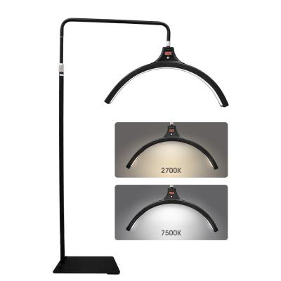 China 60W LED Half Moon Light 3200K-6500K CCT Fill Lamp with Tripod Stand for Beauty Makeup Spa for sale
