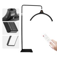 China 448 LED 60W Rechargeable Half Moon Light 3200-6500K CRI 95 for Lashes Makeup Studio for sale