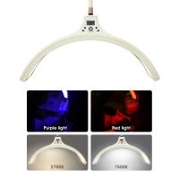 China LED Half Moon Light 60W 6000lm Lash Tech Light with Tripod Stand for Beauty Studio for sale