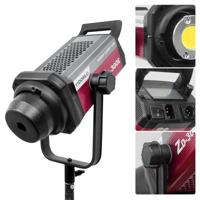 China Yidoblo ZD-300E 300W COB LED Video Light 3200-6500K with 280cm Stand for sale
