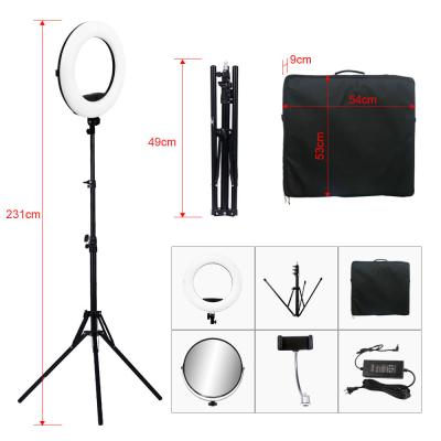 China Yidoblo FS-480II 48W 18 Inch LED Ring Light Kit with Tripod for Photography Live Streaming for sale