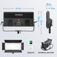China Yidoblo GL-3000bi 300W LED Studio Light 3200K-5600K Bi-Color Video Panel for Film TV for sale