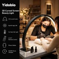 China Yidoblo FZ-40H 20W Adjustable LED Arch Light CRI 95 Half Moon Task Lamp for Nail Techs Tattoo Artists for sale