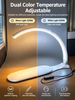 China FG-50A 40W LED Half Moon Curved Beauty Lamp Nail Art Tattoo Fill Light with Base for Nail Salon Lash Makeup for sale