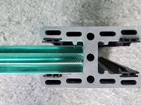 China Anodized Silver Visual Tempered Flood Control Barrier Embankment for sale