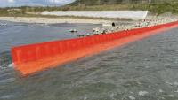 China ABS Flood Division Barrier Plastic Flood Water Diverter 0.5M 0.8M 1.0M for sale