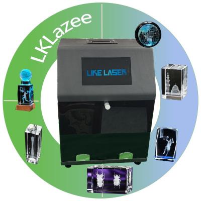 China Large Size 3D Glass Engraving Machine 1.5KW 1800x1200mm for Crystal Block Inside Engraving for sale