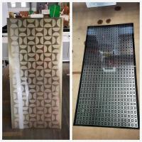 China 100W Fiber Laser Metal Engraving Machine for Stainless Steel Mirror Decorative Sheet 0.5mm Depth for sale