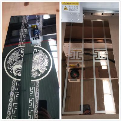 China Fiber Laser Etching Machine 0.5mm Depth for Elevator Decorative Plate Engraving 100000h Laser Life for sale