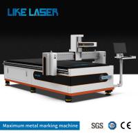 China Fiber Laser Engraving Machine 800x1200mm for Stainless Steel Etched Sheet Interior Decoration for sale