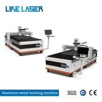 China Fiber Laser Engraving Machine 800x1200mm for Stainless Steel Etched Sheet Interior Decoration for sale