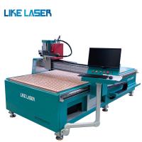 China Fiber Laser Glass Marking Machine 1325 50W 100W Bathroom Mirror Engraving CNC for sale