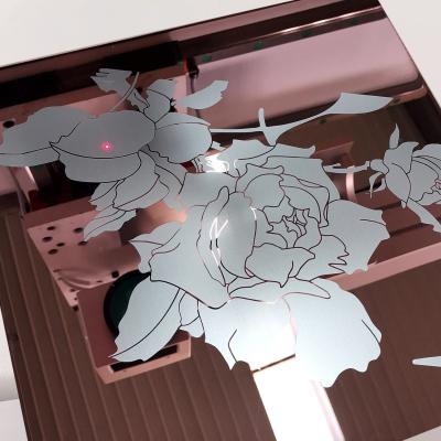 China 5-Axis Linkage 100W Fiber Laser Etching Machine for Stainless Steel Plate Marking for sale
