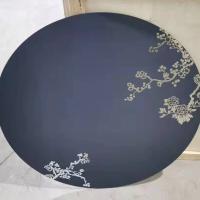 China Cutting Machine for Glass Engraving Table Sandblasted Art and Customization Options for sale