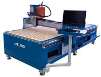 China Large Format Glass Laser Engraving Machine 3000x1500mm for Sandblasting Drilling and Paint Removal for sale