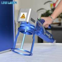 China 20W 30W 50W Mini Portable Handheld Fiber Laser Marking Machine for Metal Engraving 110x110mm for sale