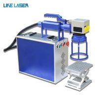 China 20W 30W 50W Mini Portable Handheld Fiber Laser Marking Machine for Metal Engraving 110x110mm for sale