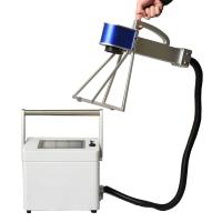 China Mini Portable Handheld Fiber Laser Marking Machine 20W 30W 50W for Metal Hard Plastic Tyre for sale
