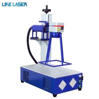 China Bylaser 50W Fiber Handheld Laser Engraver for Metal Desktop Printer Cutter with JPT IPG Raycus for sale