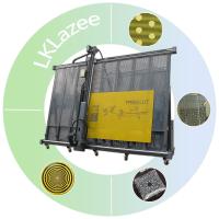 China Vertical Glass Laser Blade Engraving Machine LK-Y1828D for Art Glass Sliding Door Cutting Film Plotter for sale