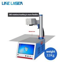 China Fiber Laser Marking Machine 20W 30W Portable All-in-One for Metal PVC ID Card Jewelry for sale