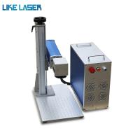 China Fiber Laser Engraving Cutting Machine 50W 100W 3D for Jewelry Gold Silver Metal 100000h for sale