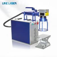 China 50W 3D Auto Focus Dynamic Fiber Laser Marking Machine for Jewelry Gold Silver Dog Tag Rings 110x110mm for sale