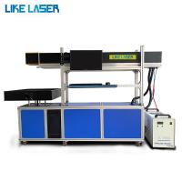 China 80W 100W 130W CO2 Galvo Laser Marking Machine for Glass Tube Ceramics Crystal Engraving for sale