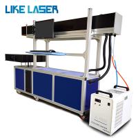 China 80W 100W 130W CO2 Galvo Laser Marking Machine for Glass Tube Ceramics Crystal Engraving for sale