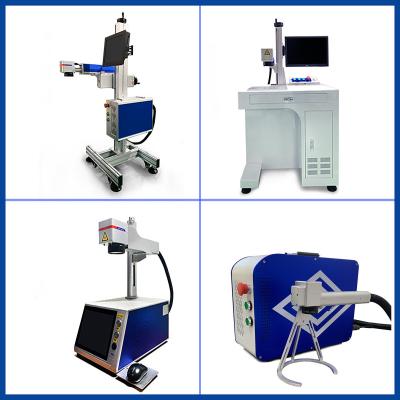 China Desktop 30W Fiber Laser Marking Machine 110x110mm Marking Area 10000mm/s Speed for sale